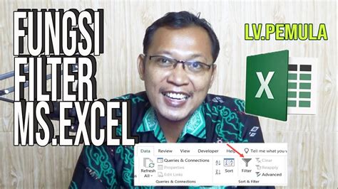 Belajar Excel Pemula Filter Data Dalam Microsoft Excel Youtube