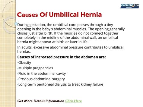 Ppt Umbilical Hernia Symptoms Causes And Treatment Powerpoint
