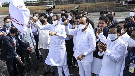 Uddhav Thackeray Rane Trade Barbs At Inauguration Of Chipi Airport