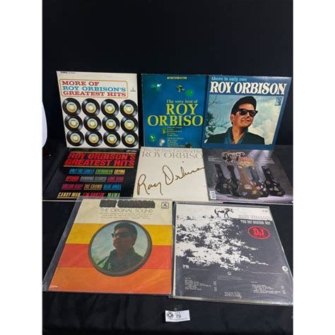 Lot Of 8 Vintage Roy Orbison Record Albums