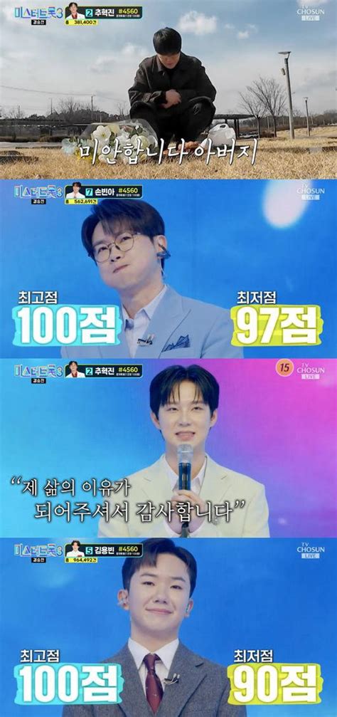 김용빈 제3대 ‘진 최종 우승 노래하면서 1등 처음” 감격의 눈물 ‘미스터트롯3 종합