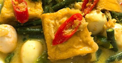 Resep Kacang Panjang Tahu Telur Puyuh Masak Santan Oleh Arsini Cookpad