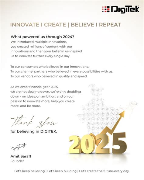 Digitek Grateful Futurefocused Believecreaterepeat 2025goals Ankit Saraf