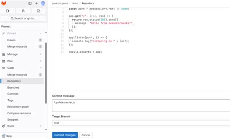 How To Manage Branches In Gitlab Geeksforgeeks