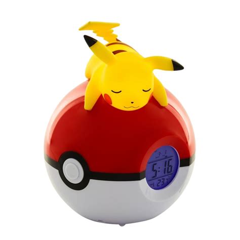 Pokemon Alarm Clock Pokeball With Light Pikachu Nerdom Greece