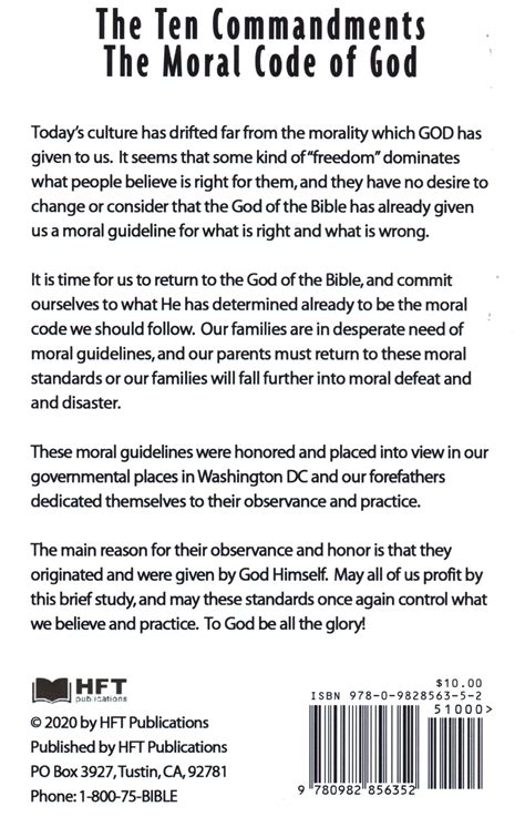 The Ten Commandments The Moral Code Of God Hope For Today