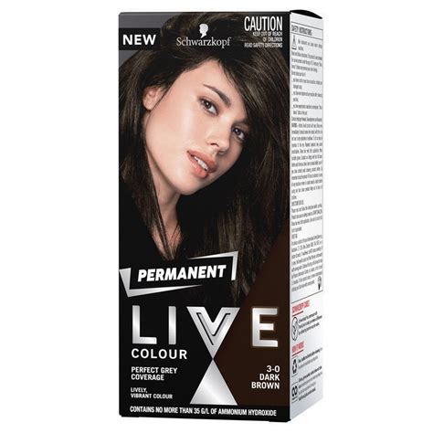 Schwarzkopf Live Colour Permanent 30 Dark Brown