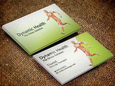 Playful Masculine Massage Therapy Business Card Design For A Company By Lanka Ama Design