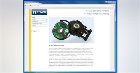Renco Launches Redesigned Website To Benefit Rotary Encoder Users