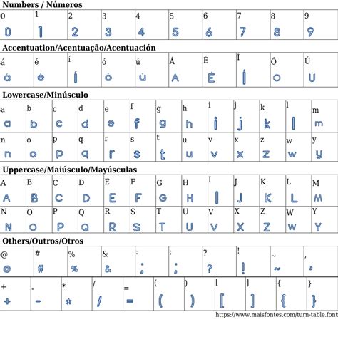 Turn Table Free Font Download Maisfontes