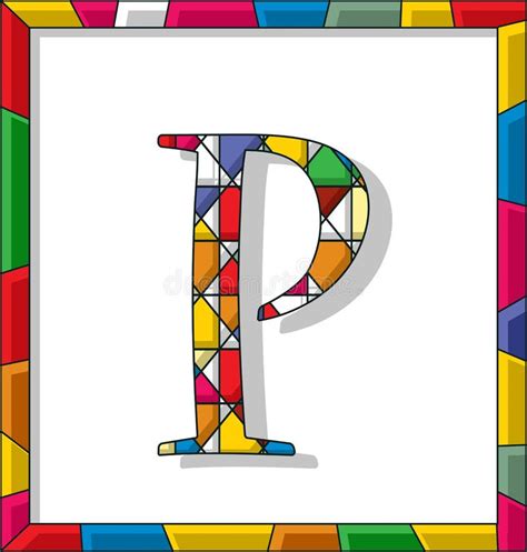 Letra T En Vidrio Manchado Ilustración Del Vector Ilustración De Retro