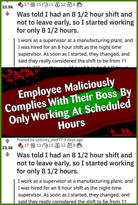 Employee Maliciously Complies With Their Boss By Only Working At