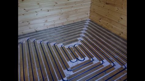 Теплый водяной пол по деревянным лагам в каркасном доме Youtube