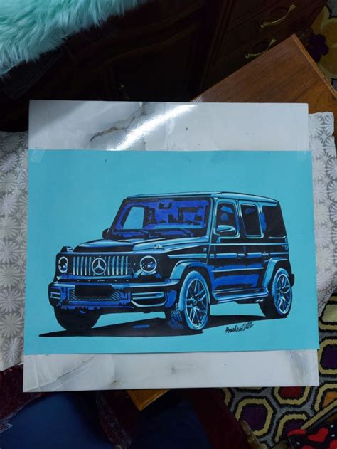 Drawing Mercedes G Class Mercedes G Class G Class Mercedes G