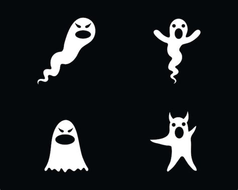 Premium Vector Ghost Icons Vector Illustration