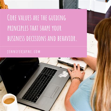 Defining Your Core Values A Step By Step Guide Part 1 The Jennifer Jayne
