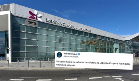 Ewakuowano pasażerów z Lotniska Chopina w Warszawie akcję koordynowała