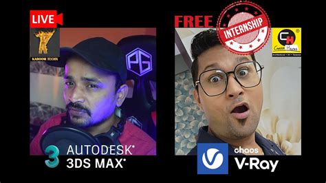 3ds max rendering live live doubt classes free 3d architecture internship uncut live