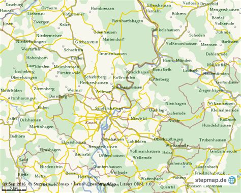 Stepmap Kassel Und Umgebung Landkarte Für Welt
