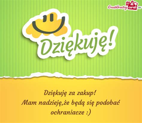 Dziękuję za zakup Darmowe kartki