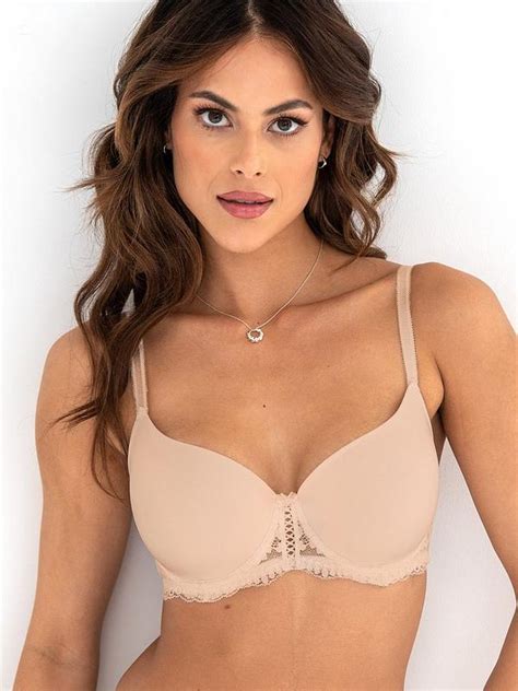 Pour Moi Fleur Padded Underwired Balconette Bra Beige Very