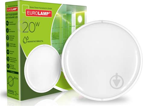 ᐉ Світильник світлодіодний Eurolamp Led Nlr 2055p 20 Вт білий 5500 К