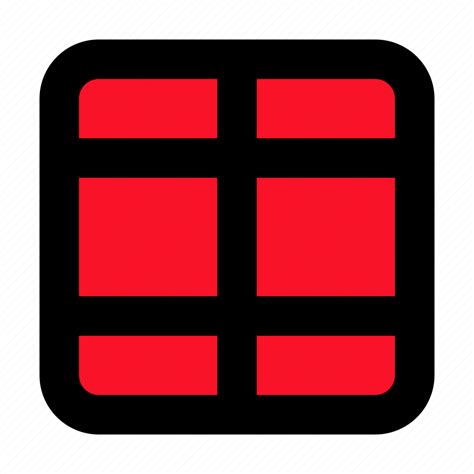 Grid Table Data Tables Rectangles Icon Download On Iconfinder