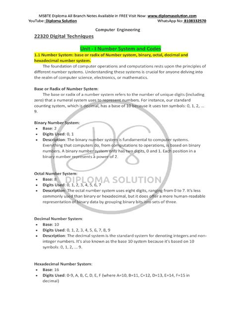 digital techniques pdf