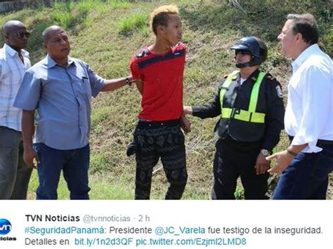 G Presidente do Panamá repreende homem que assaltou turistas notícias em Mundo