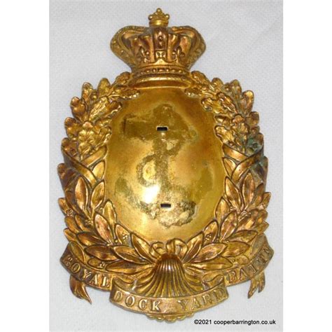 Rare Royal Dockyard 1847 Pattern Shako Plate Barnebys