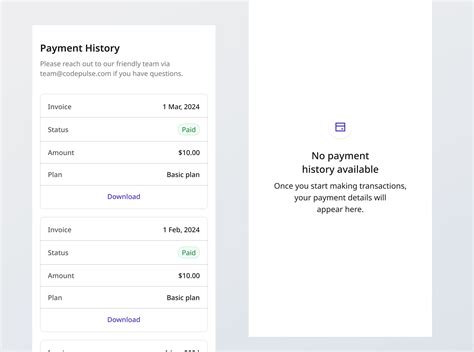 Challenge Billing History Section Greatfrontend Projects Real World Project Challenges