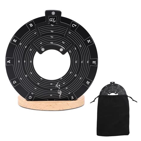 Guitar Music Theory Disc Circle Of Fifths Wheel Metal Melody Tool Hord Wheel With Stand Holder