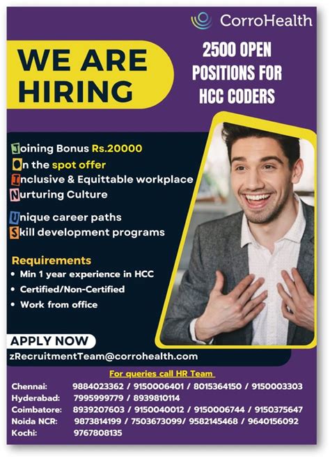 Hiring Alert Excited To Share Hcc Coding Opportunities Corrohealth