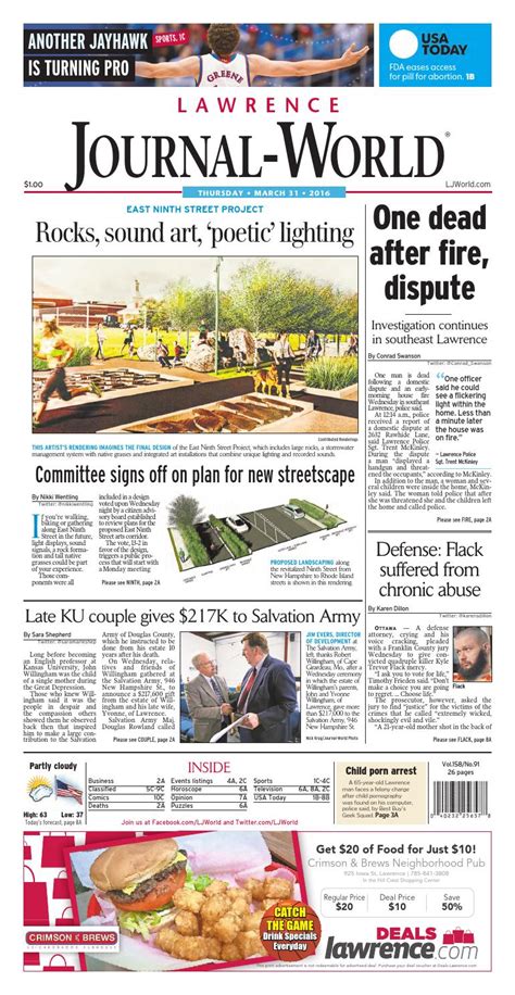 Lawrence Journal World 03 31 2016 By Lawrence Journal World Issuu