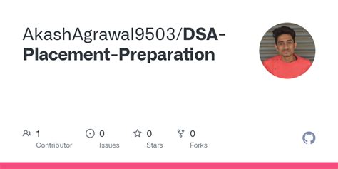 Github Akashagrawal9503dsa Placement Preparation