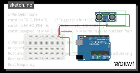 Ultrasonic Sensor Wokwi Esp32 Stm32 Arduino Simulator