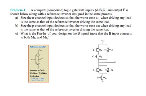solved problem 4 a complex compound logic gate with inputs