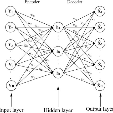Basic Architecture Of An Auto Encoder With Single Hidden Layer Download Scientific Diagram