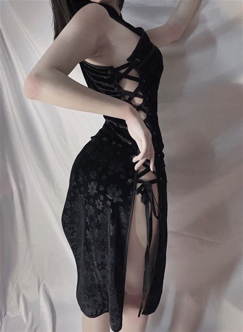 Women Sexy Cosplay Costume Cheongsam Anime Ladies Bodysuit Dress Lace
