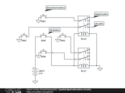 joystick dpad alternative circuitry circuitlab
