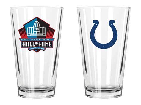 Colts Hall Of Fame Pint Glass Pro Football Hall Of Fame