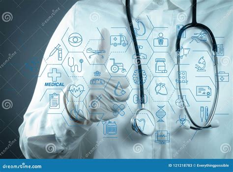 Doctor Hand With A Stethoscope Medical Concept Stock Image Image Of