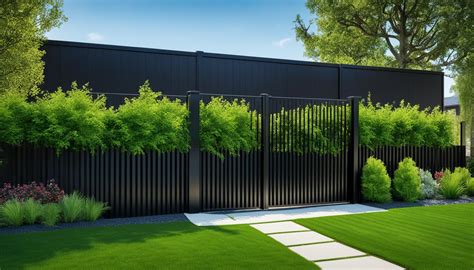 privacy fence with automatic gate secure your home hik security