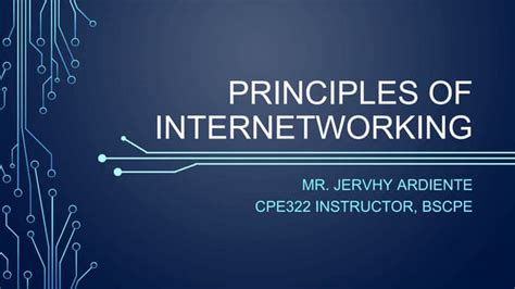 Principles Of Internetworking Compupptx