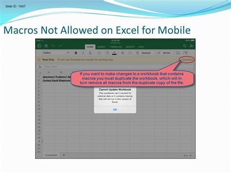 Excel For Mobile Devices DavidRingstrom Com