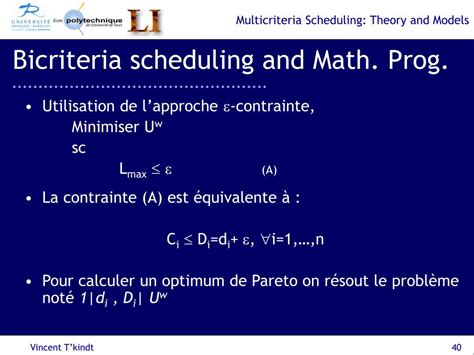 Ppt Multicriteria Scheduling Theory And Models Powerpoint Presentation Id3298750