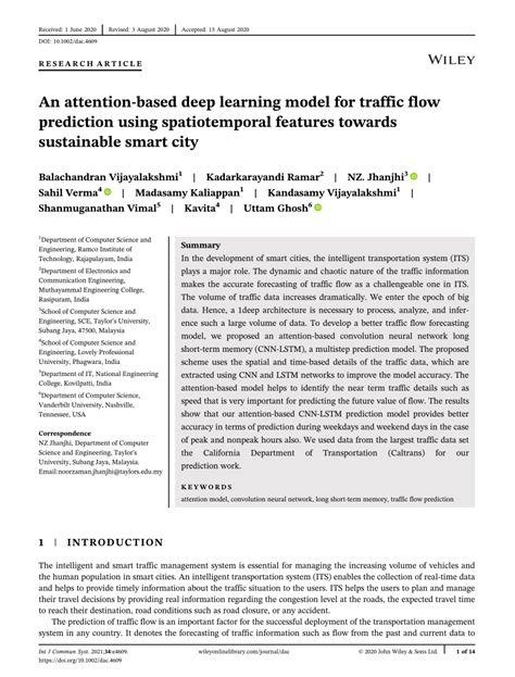 An Attention Based Deep Learning Model For Traffic Flow Prediction
