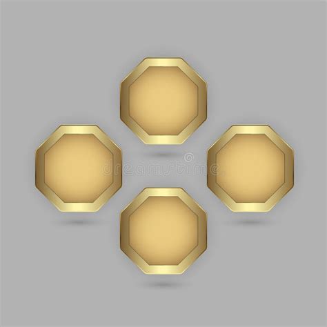 Hexagon Shape Buttons Stock Illustrations 547 Hexagon Shape Buttons