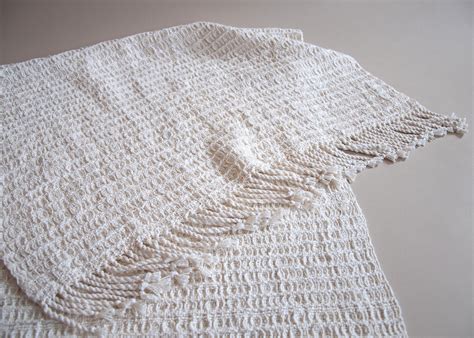 Free Weaving Pattern ~ Cotton Waffle Weave Lap Blanket Gist Yarn