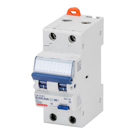 DISJONCTEUR MAGNÉTOTHERMIQUE DIFFÉRENTIEL COMPACT 2P COURBE C 20A 6KA